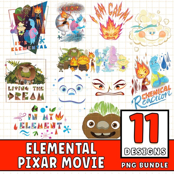 Elemental Movie Png - Etsy