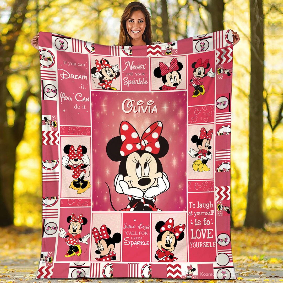 Minnie Mouse Fleece Blanket Mickey Minnie Mouse Blanket Mickey and ...