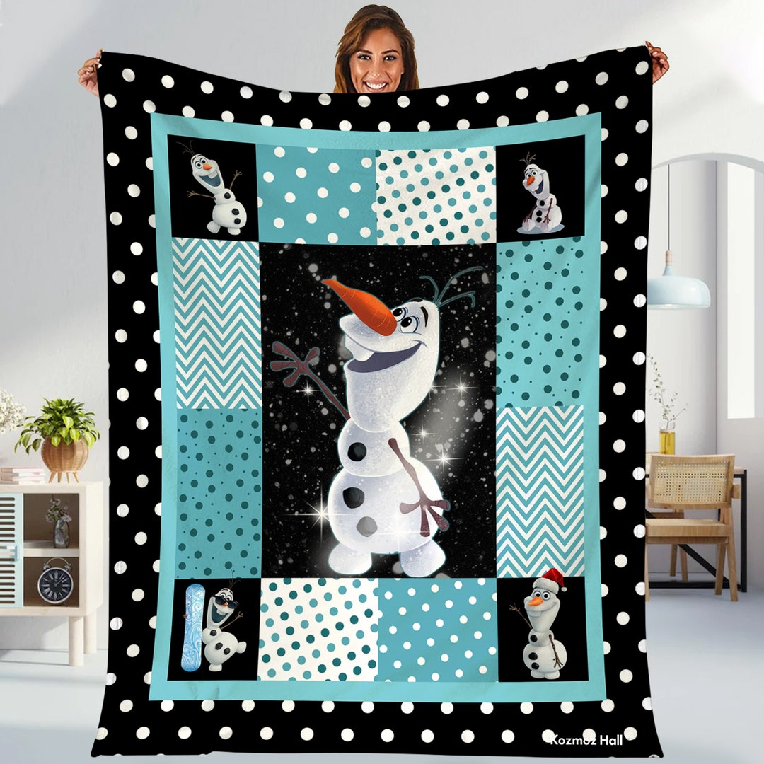 Frozen Olaf Blanket Olaf Elsa Anna Princess Blanket Olaf Disneyland ...