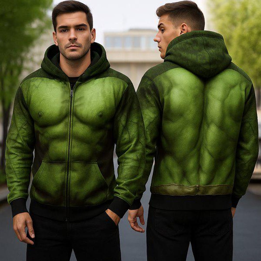 The Incredible Hulk Costume Clothing, Green Hulk Cosplay Costume 3D ...
