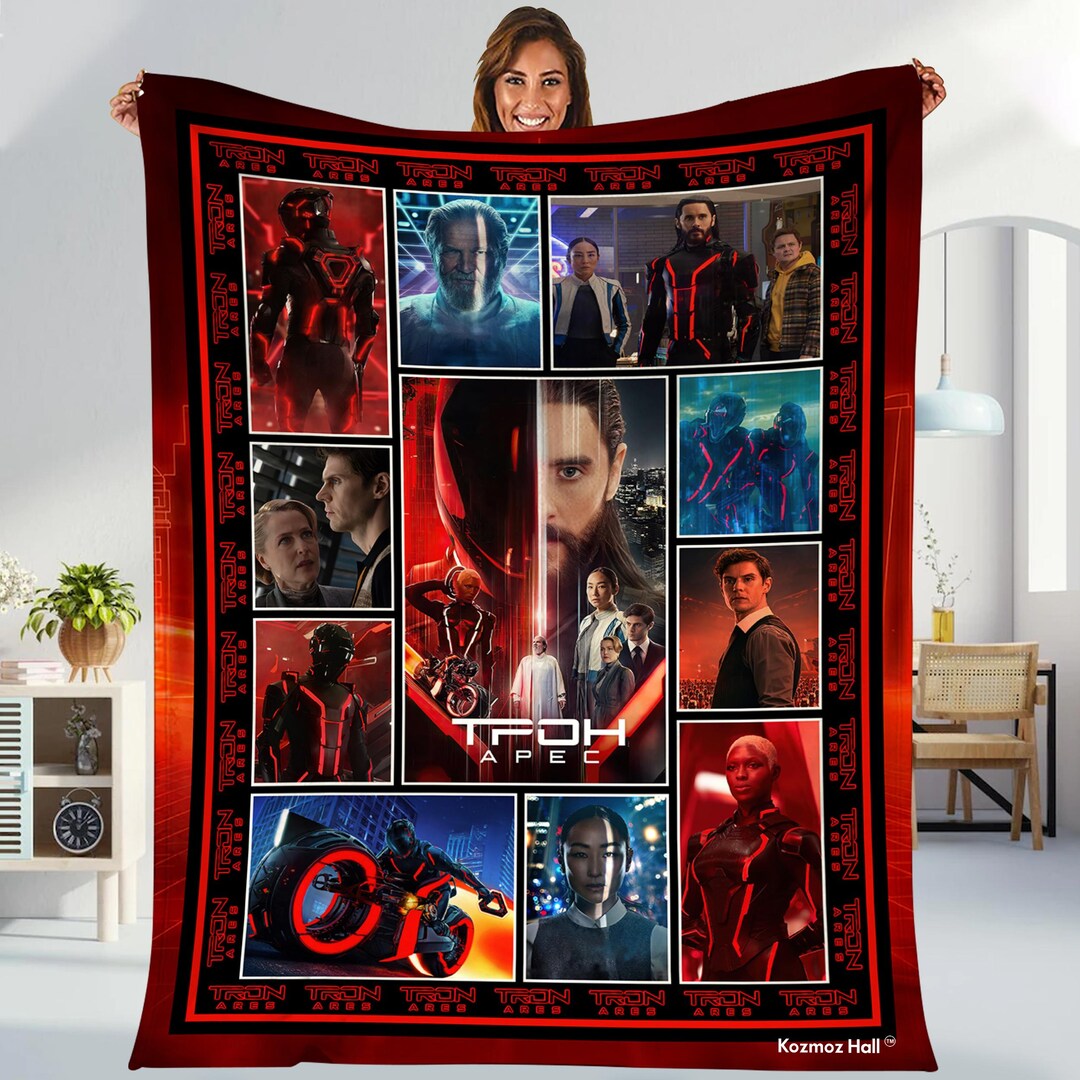 Flynns Arcade Blanket, Retro Tron Ares Movie Lovers, Tron Flynns Arcade ...