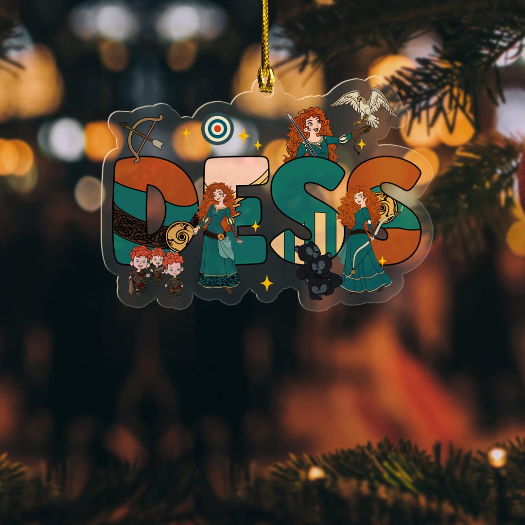 Personalized Merida Ornament, Princess Merida Christmas Acrylic ...