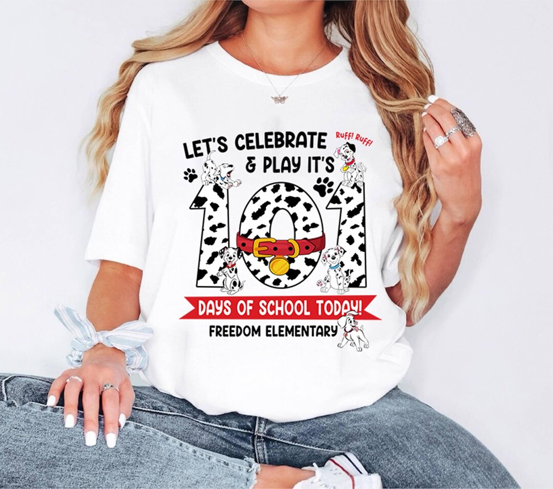 101 Dalmatians 101 Days of School 101 Days Smarter Shirt Dalmatian ...