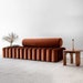 Deeply Tufted Modular Sofa in Rust - Etsy