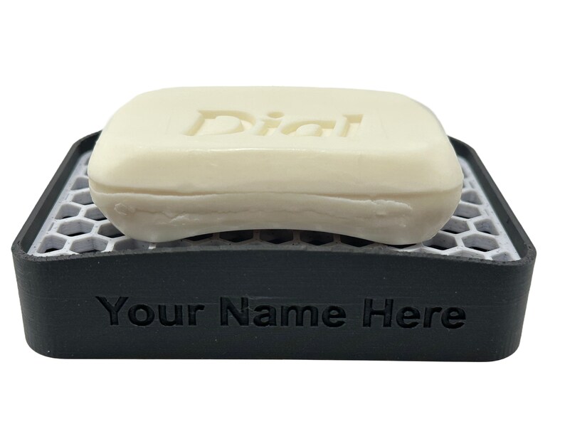 Personalized Soap Dish - 3D Printed | Honeycomb Soap Tray ...