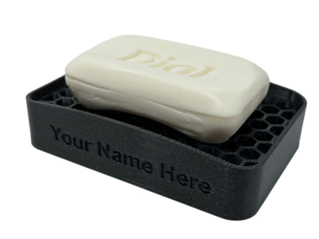 Personalized Soap Dish - 3D Printed | Honeycomb Bar Soap | Personalized ...