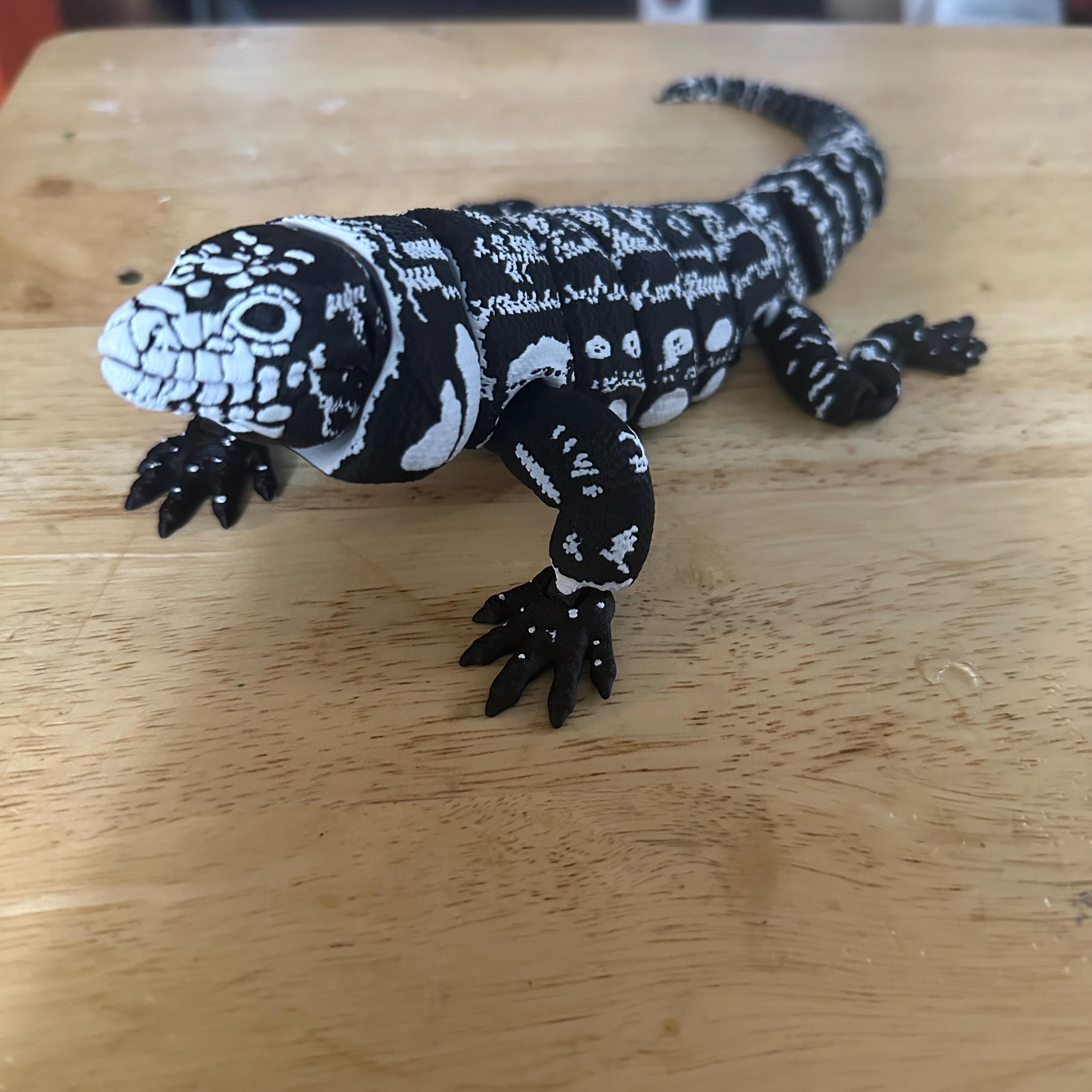 Tegu Articulating 3d Printed Lizard - Etsy