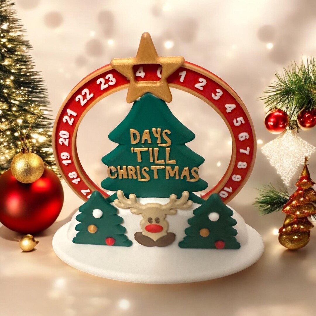 Rudolph Christmas Countdown Display - Etsy