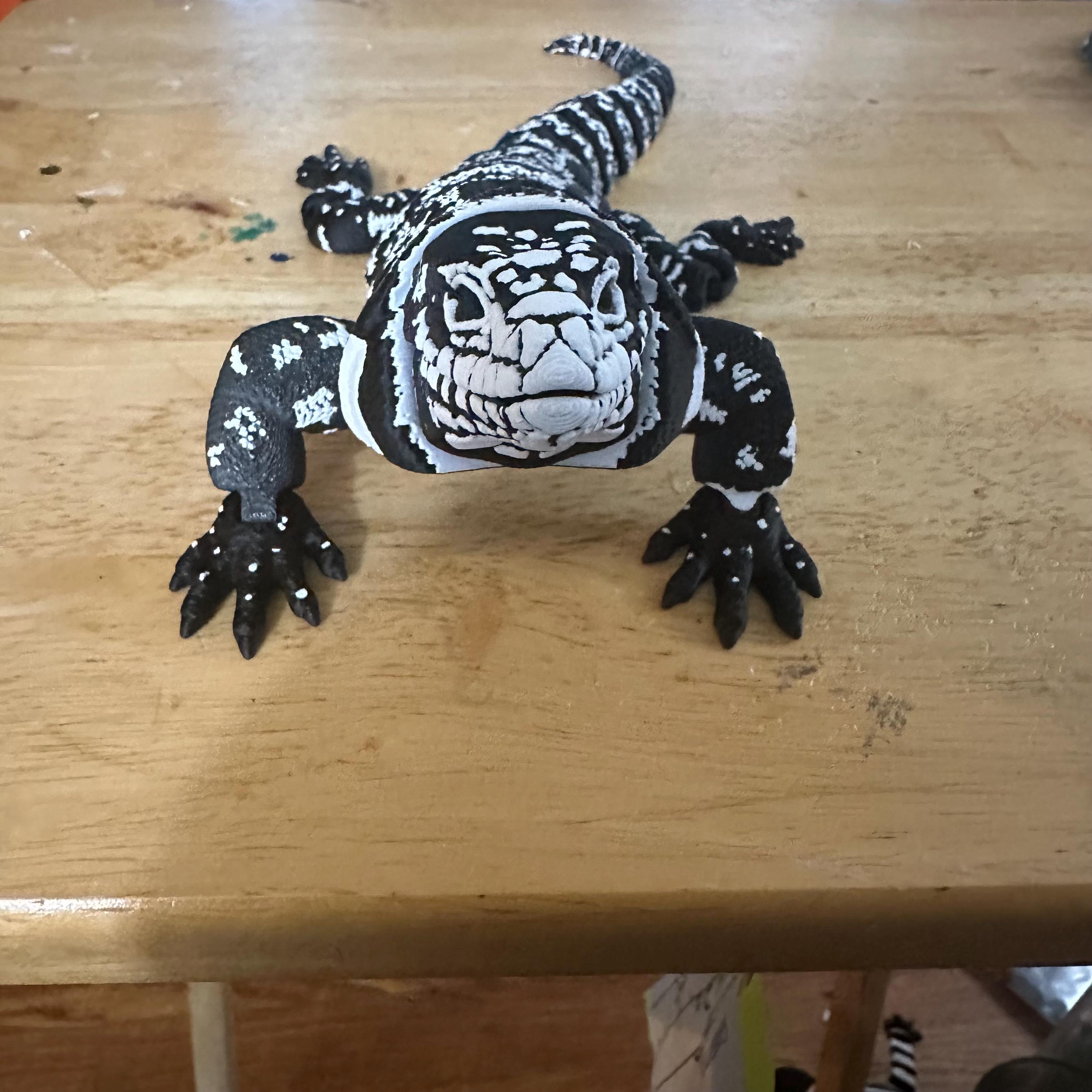 Tegu Articulating 3d Printed Lizard - Etsy