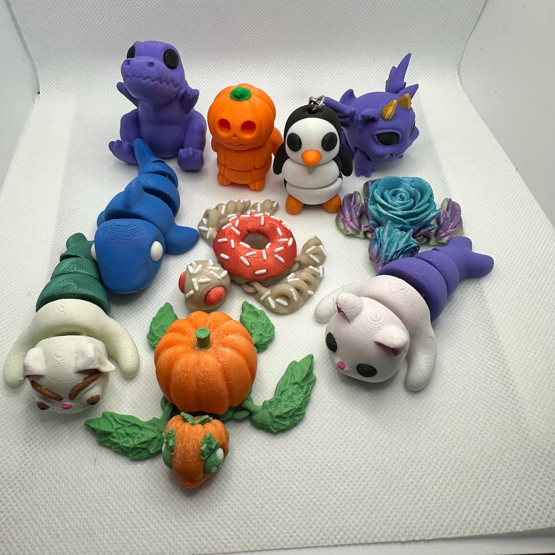 Mini 3d Printed Animal Packs - Etsy