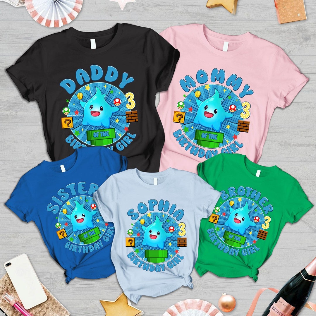 Super Mario Lumalee Family Birthday Shirt Lumalee Birthday - Etsy