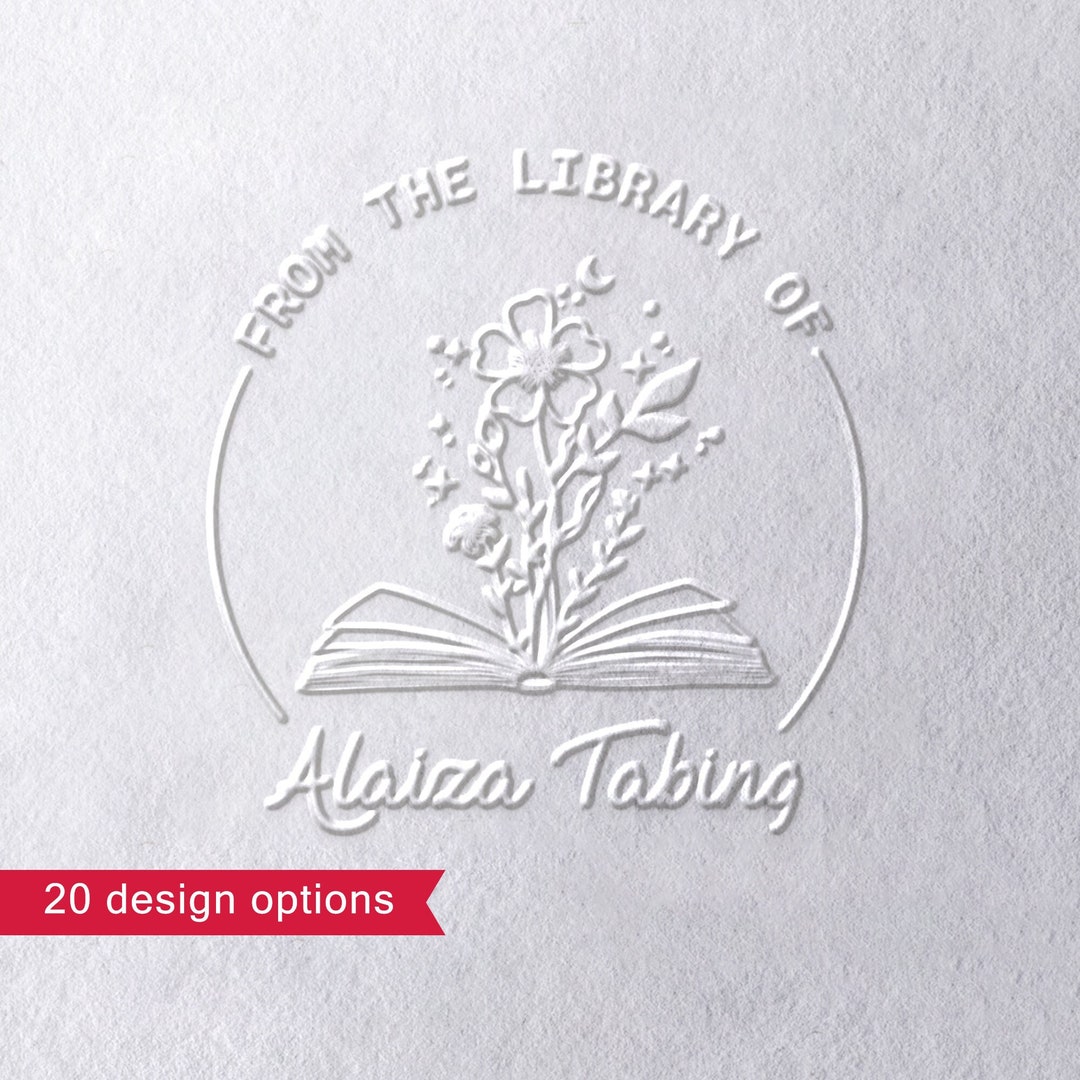 Book Embosser Personalized/from the Library of Stamp/library Embosser ...