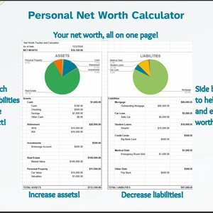 Track Net Worth: Spreadsheet Template | Budget & Finance | Financial Foresight With Foresights ...