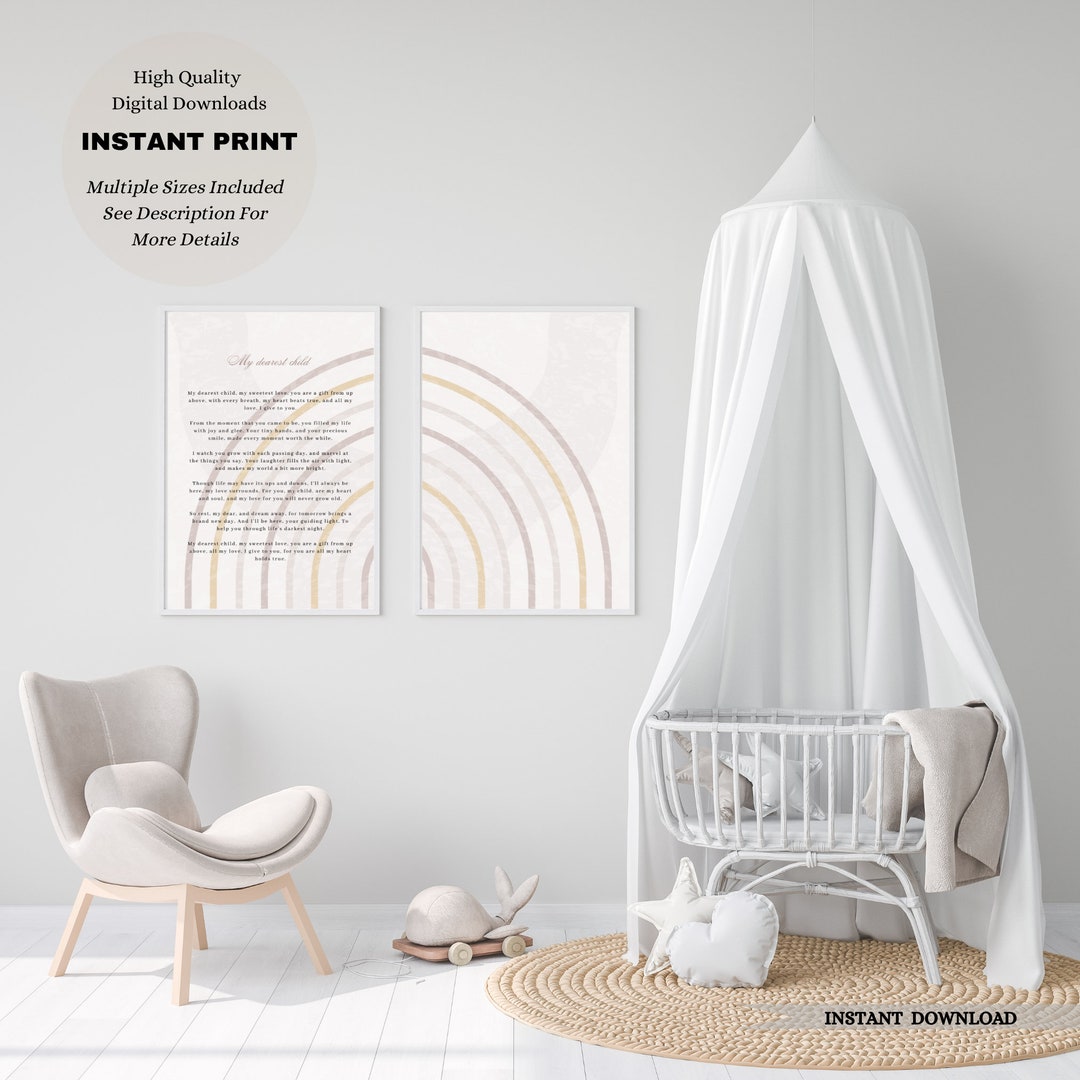 My Dearest Child Poem | Kids Wall Art | Digital Download | Instant ...