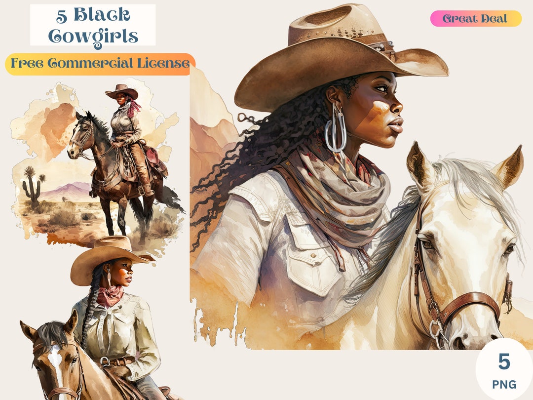 Afro Cowgirl, Black Country Girl, African American , Western Cowgirl, Digital Download ...