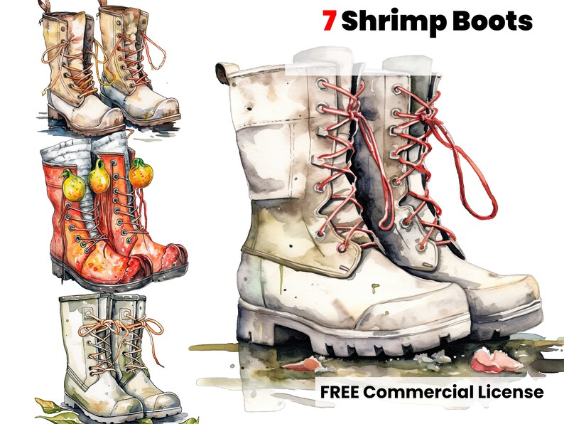 Louisiana Shrimp Boots Clipart White Boots Png New Orleans - Etsy