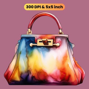 Purse Bundle, Purse Art, Diary, Clipart, Watercolor Clip Art, Cricut ...