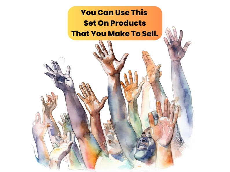 Crying, Praying, and Praising Watercolor Clipart, Christian Art ...