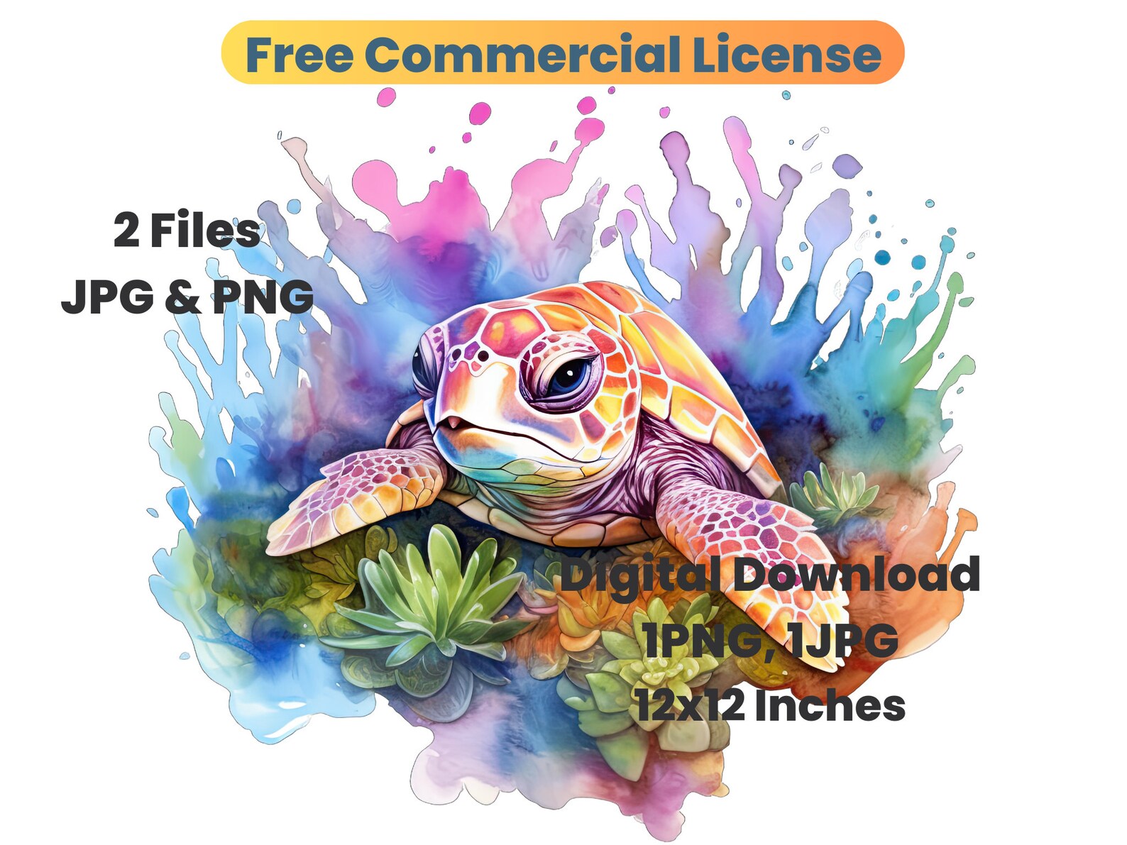Turtle Clipart Ocean Animals Sea Turtle PNG Sea Turtle Ocean - Etsy