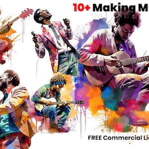 Afro Music, African American Pop Art, Graphic Designs, Melanin Print ...