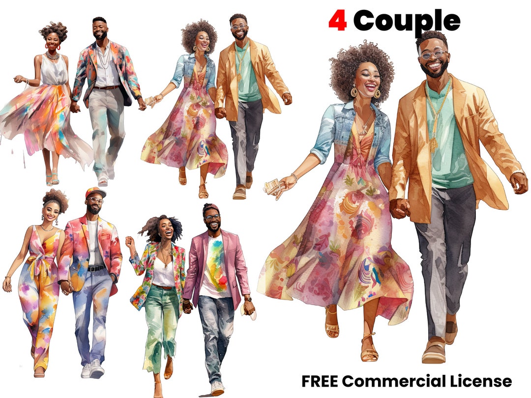 Black Couple, African American Art, Graphic Designs, Melanin Print ...