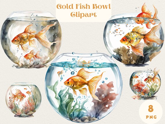 Gold Fish In A Bowl Clip Art