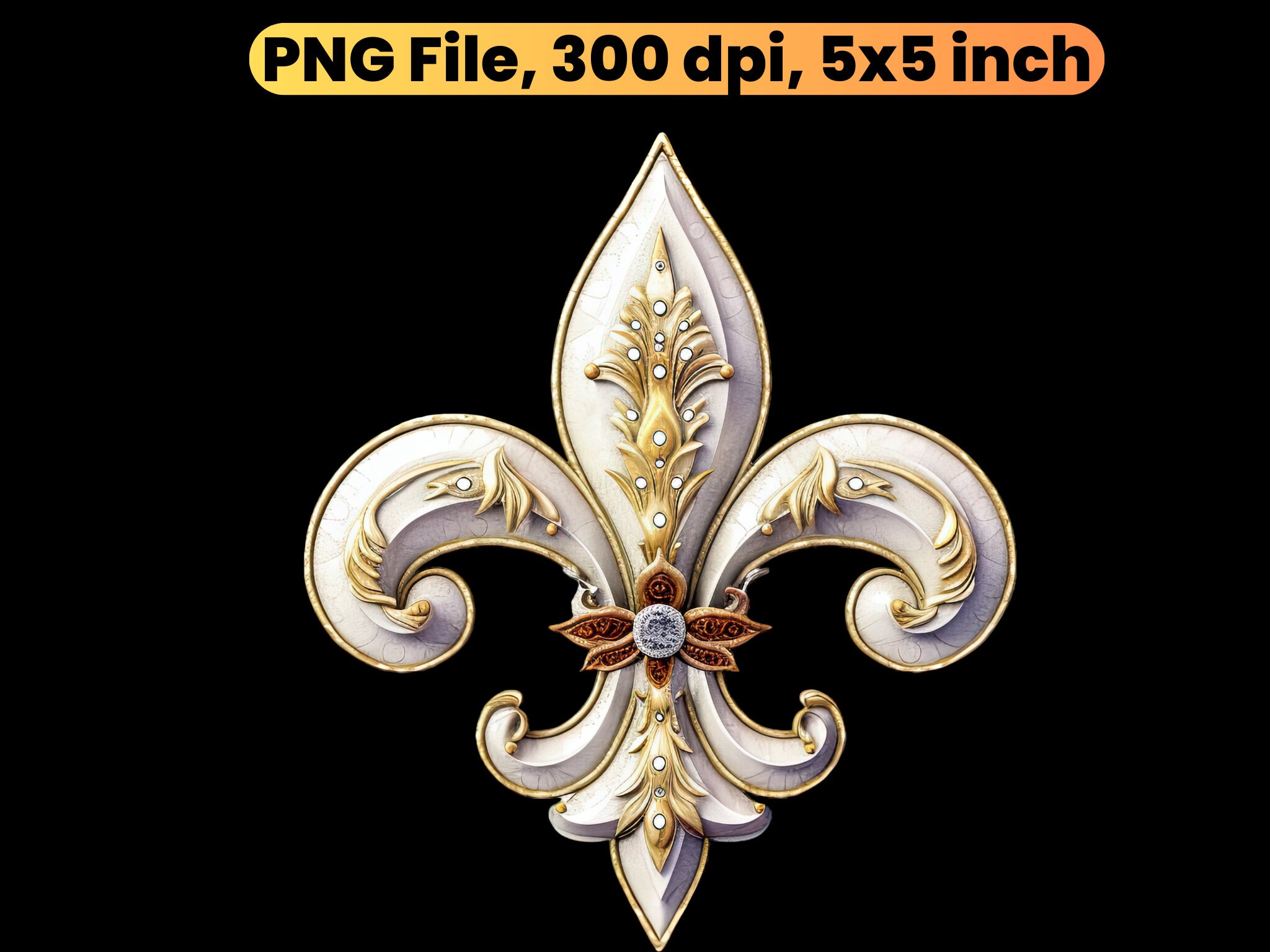 Regal New Orleans Fleur De Lis H Png, Fleur Png, Elegant Art, Louisiana ...