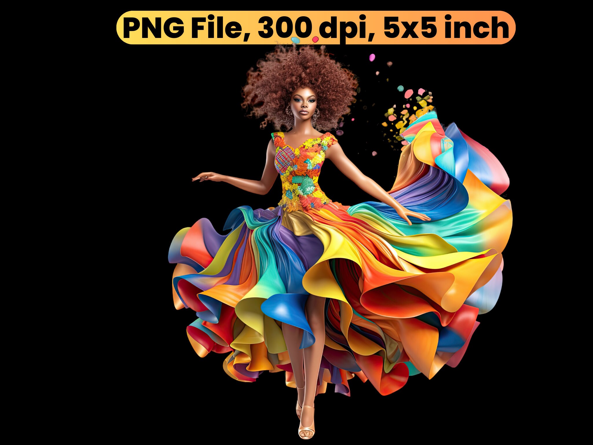 Classy Dresses African American Art Graphic Designs - Etsy