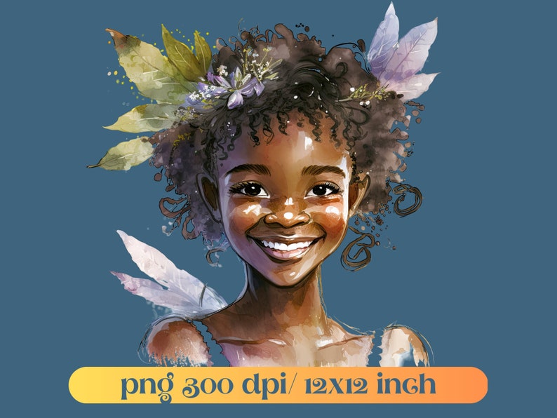 Afro Woodland Fairies African American Fairy Fairy Black - Etsy