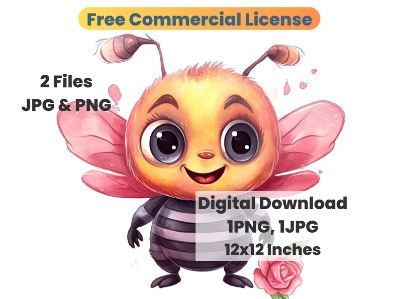 Lovely Bee Clipart Honey Bee Animals Bee PNG Bee Daisy - Etsy