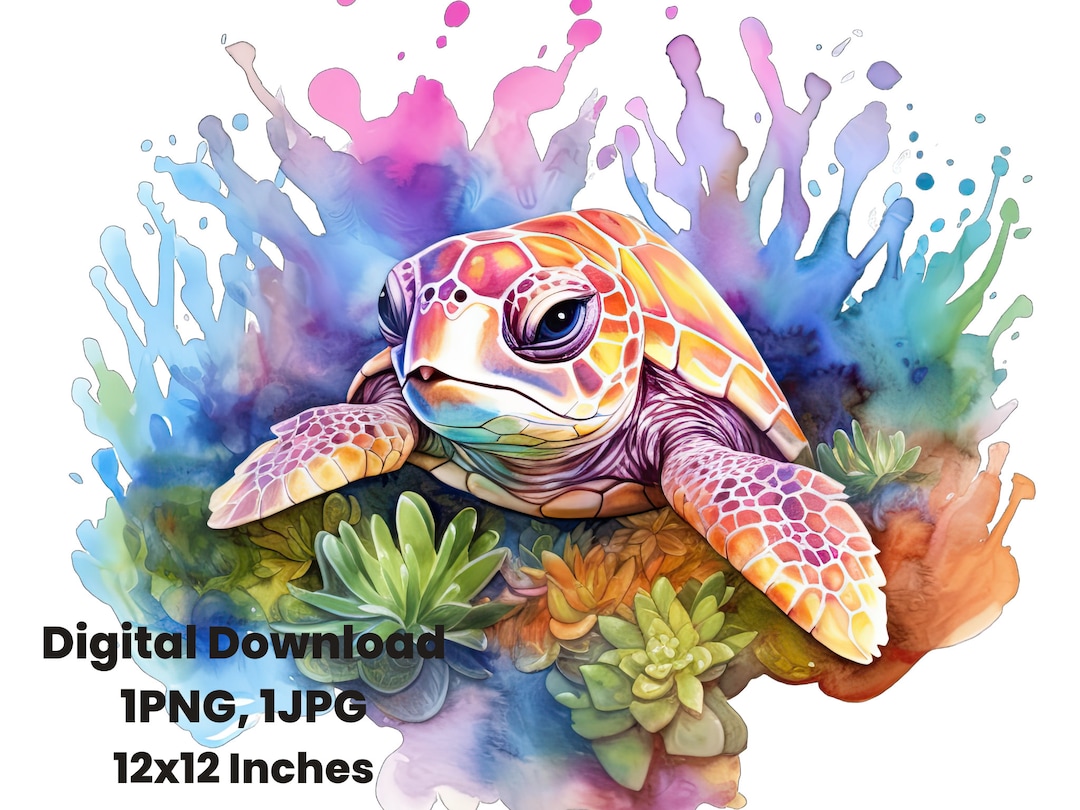 Turtle Clipart, Ocean Animals Sea Turtle PNG, Sea Turtle Ocean Clipart ...
