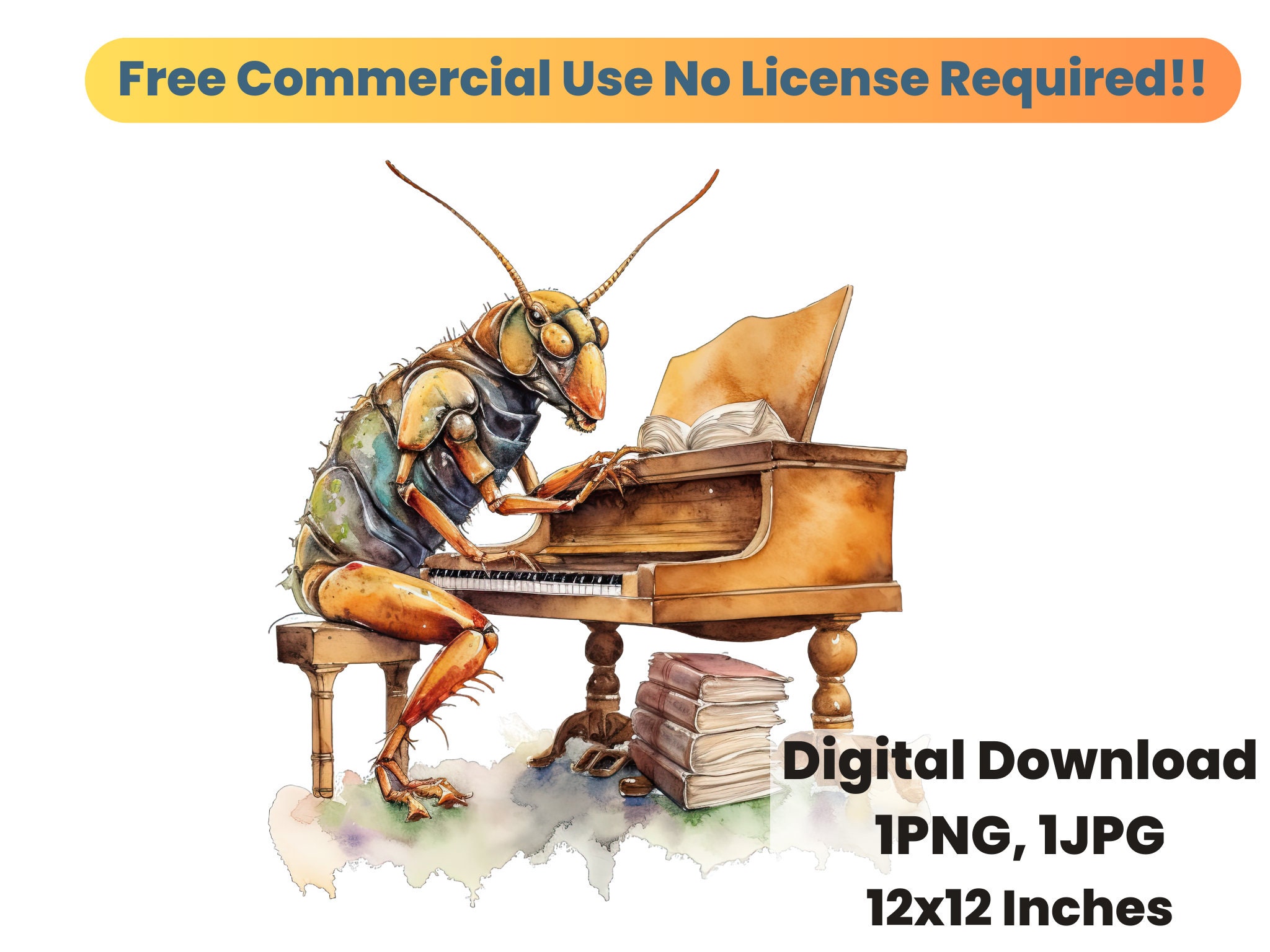 Rhythm the Roach Roach Clipart Pest Png Animated Animals - Etsy Australia