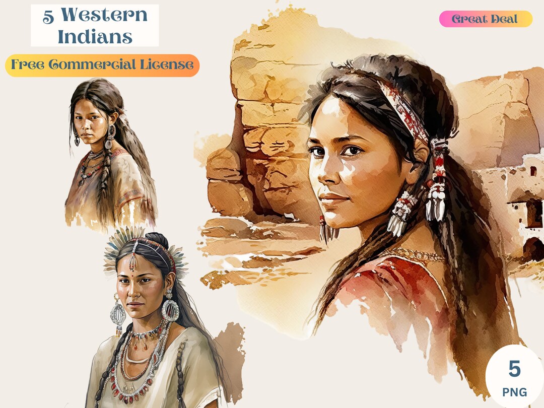 Western Indians, Commercial Use, Western-themed Graphics, Western ...