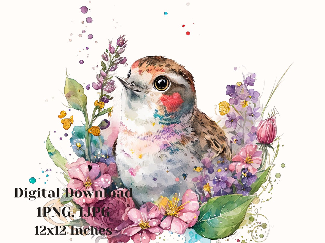 Watercolor Animals, Clipart Animals, Digital Clipart, Printable Clipart ...