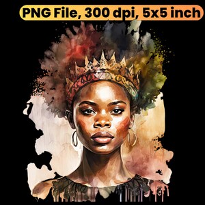 African Queen, Black Queen, Black Woman, African American Art, Black ...