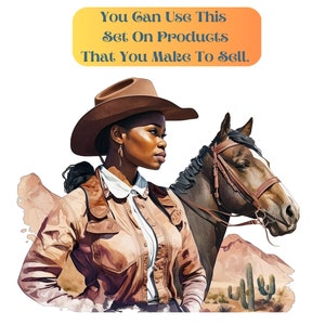 Afro Cowgirl, Black Cowgirl, African American Cowgirl, Western Cowgirl ...
