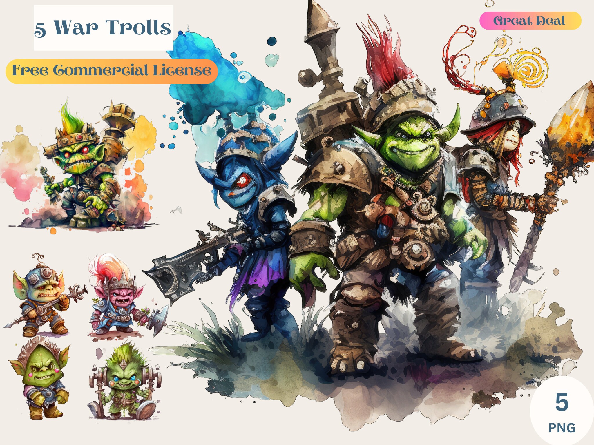 War Trolls Tolls Troll Art Troll Troll Clipart Instant - Etsy