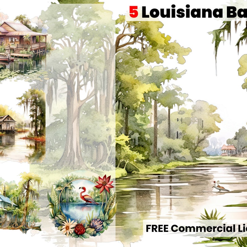 Bayou Scene Svg - Etsy
