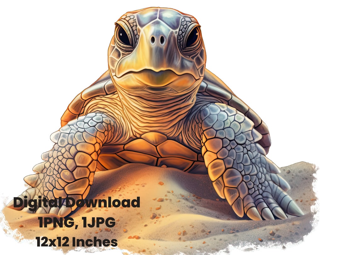 Sand Sea Turtle PNG, Ocean Clipart, Underwater Clipart, Turtle ...