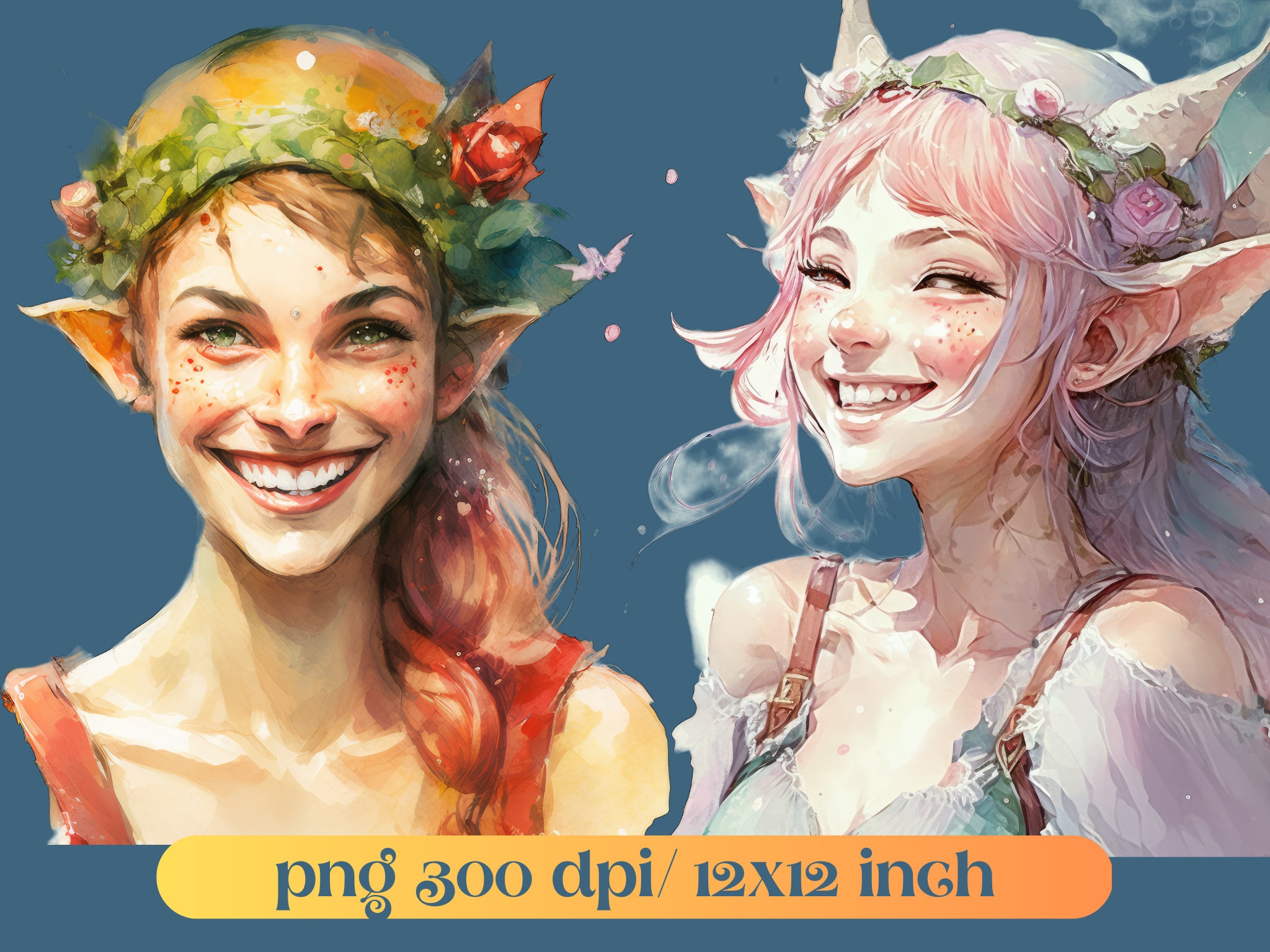 Elf Art Work Elves Elf Clip Art Instant Download PNG - Etsy