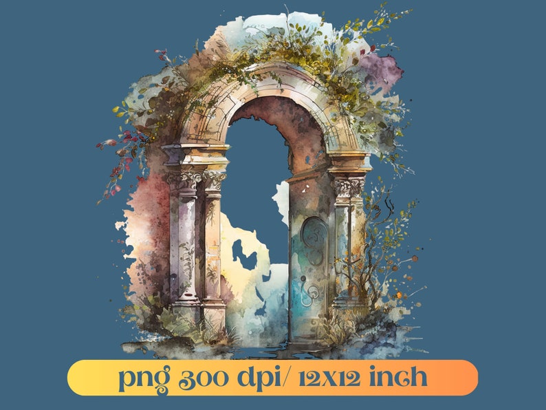 Roman Arch Doorway Doorway PNG Digital Planner Digital - Etsy