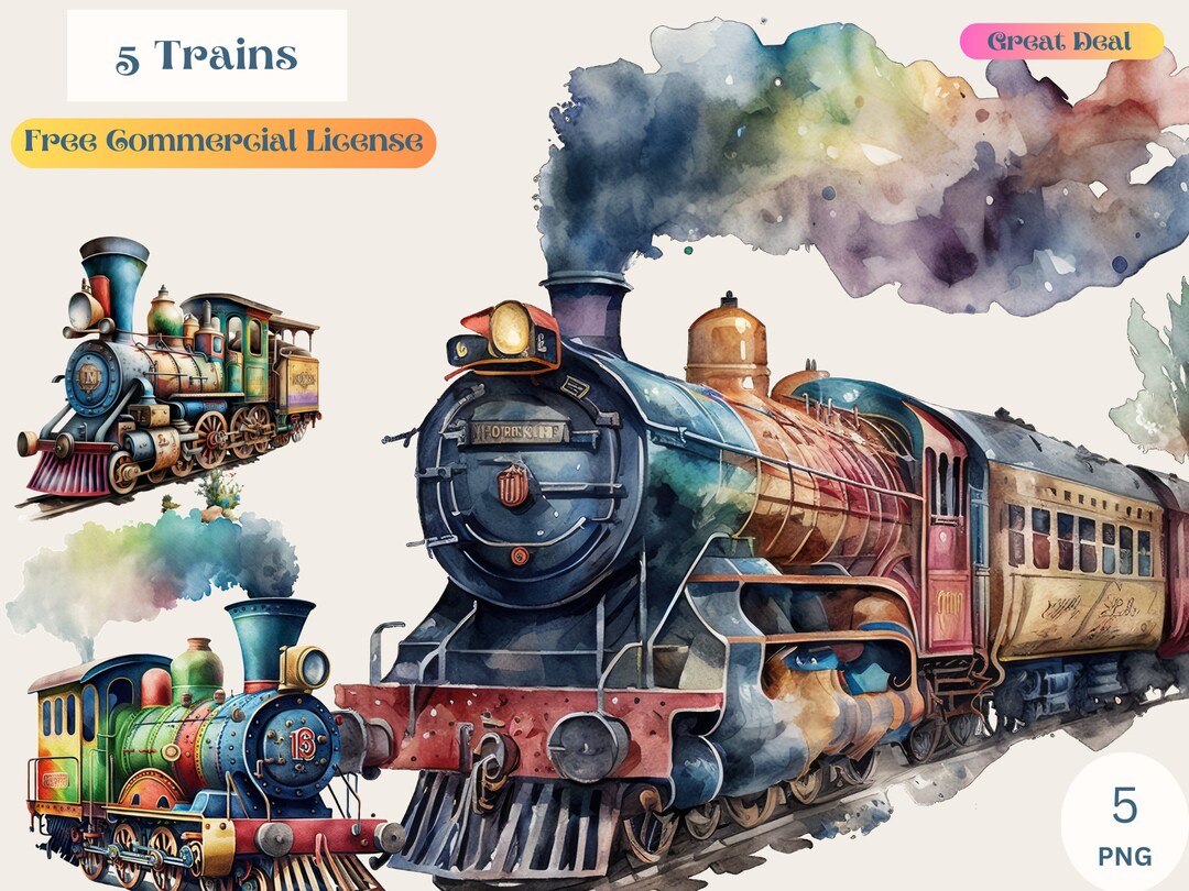 Magic Train, Train, Fantasy, Digital Planner, Digital Paper, Digital ...