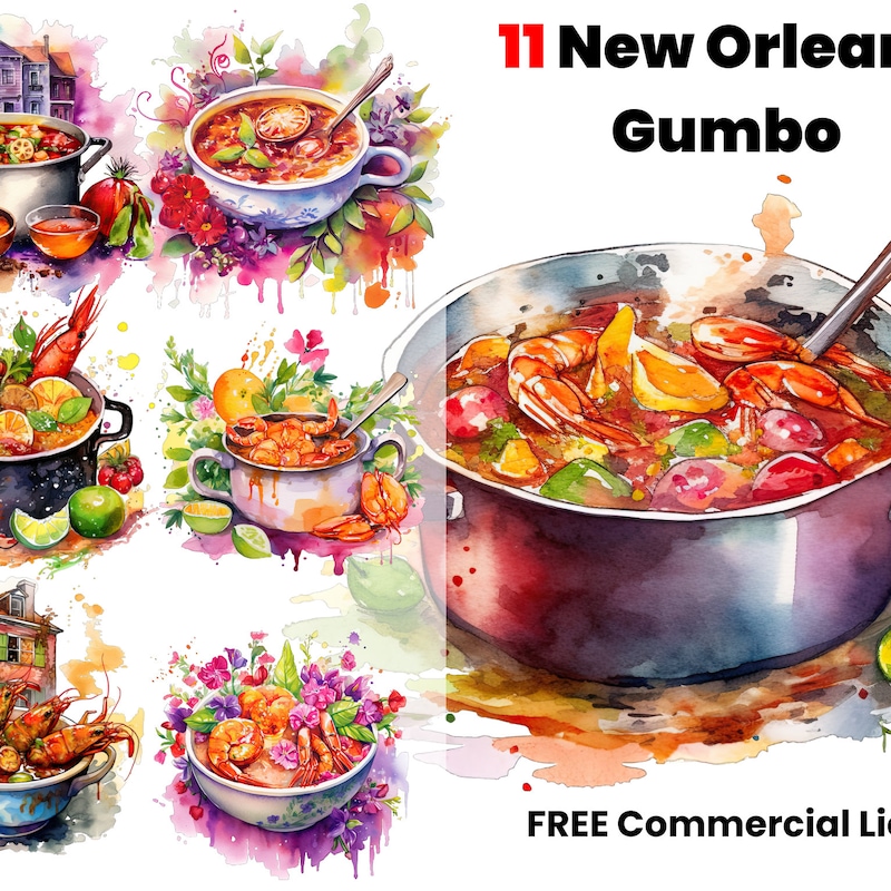 Gumbo Clipart - Etsy