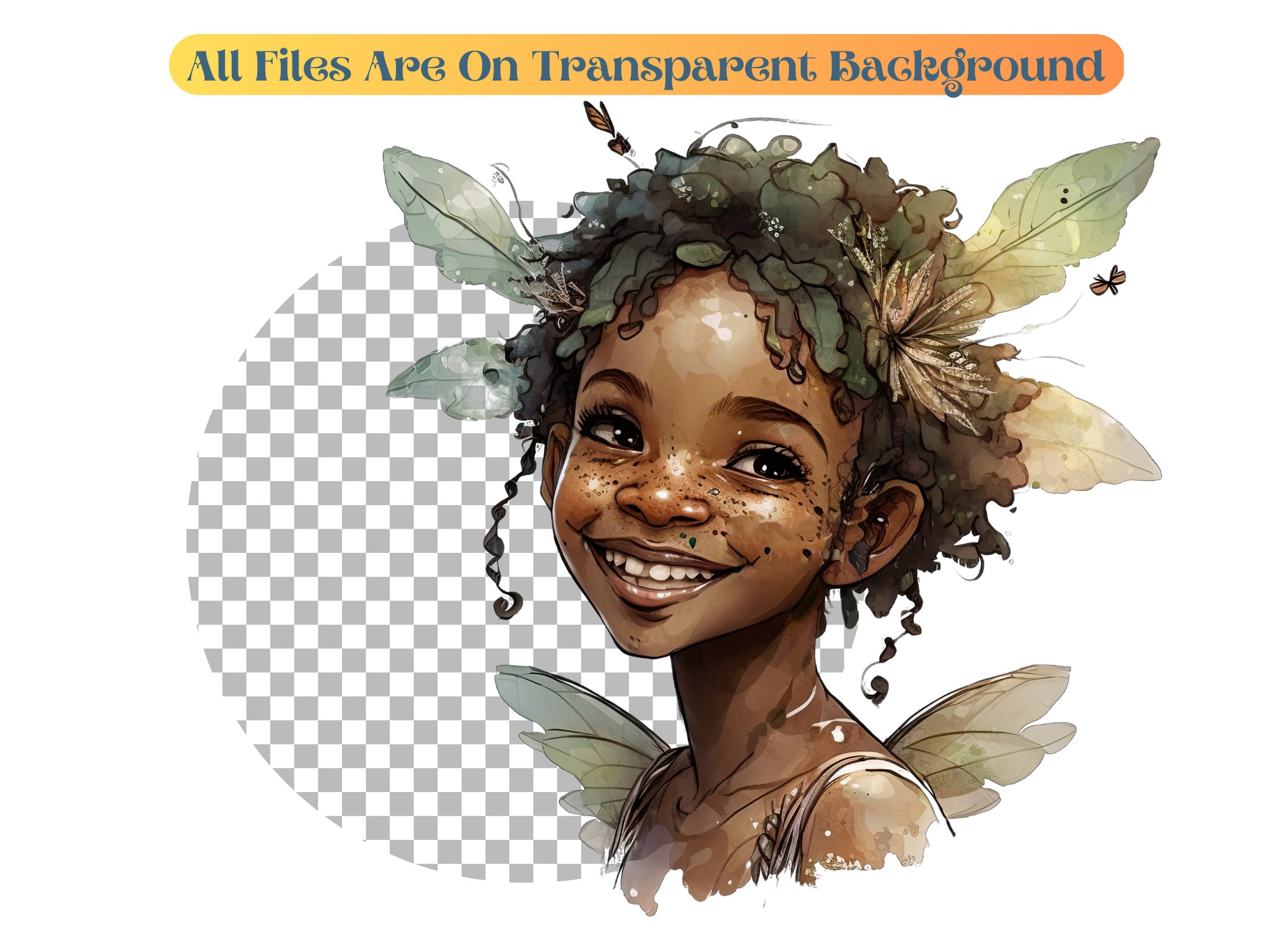 Afro Woodland Fairies African American Fairy Fairy Black - Etsy