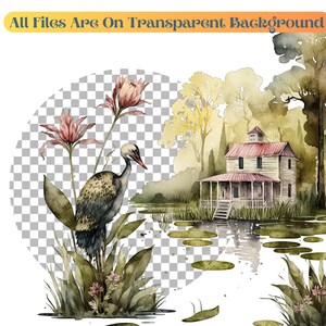 Swamp House, Lousiana Swamp, Swamp, Swamp Art, Digital, Lake, Lake ...