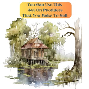 Swamp House, Lousiana Swamp, Swamp, Swamp Art, Digital, Lake, Lake ...