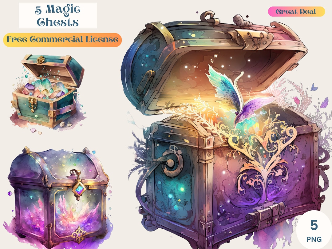 Magic Chest, Chest, Treasure, Treasure Box, Fantasy, Digital Planner ...