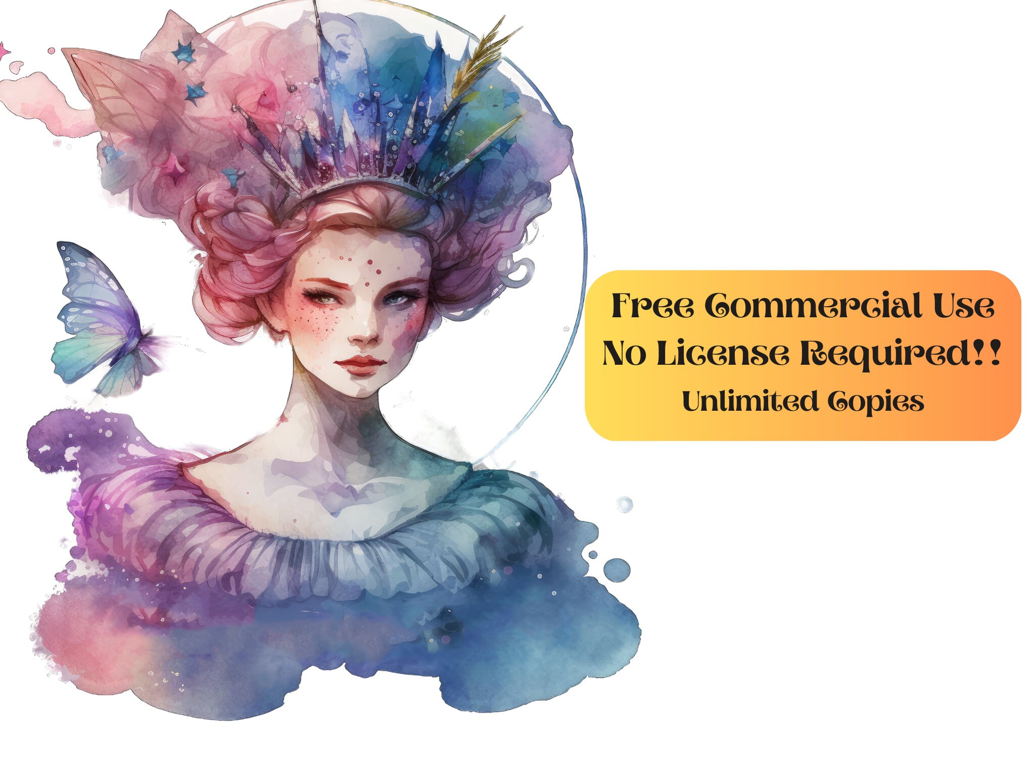 Fairy God Mother, Fairy, Mother, PNG, Commercial Use, Watercolor Art ...