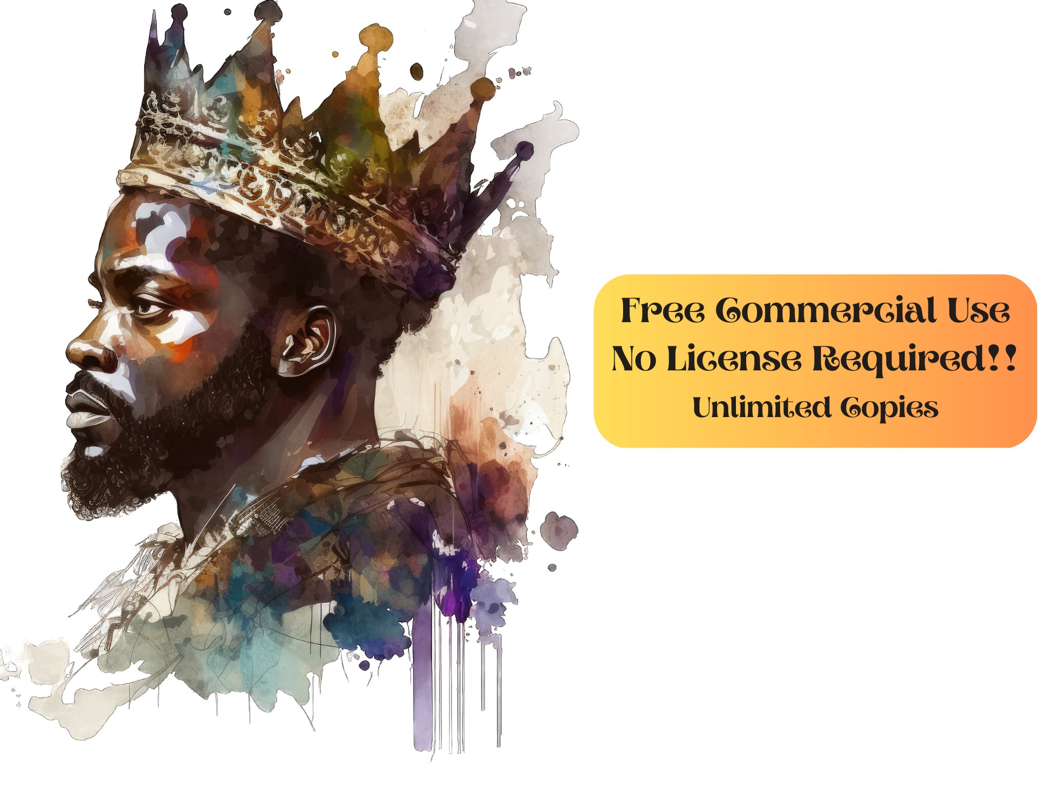 Black King, African King PNG, Black King Clipart, African American Art ...