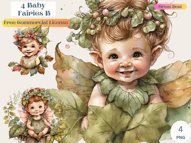 Cute Baby Woodland Fairies Baby Fairy Art Woodland Fairy - Etsy